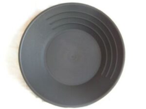 10″ Black plastic pan | Crisson Gold Mine